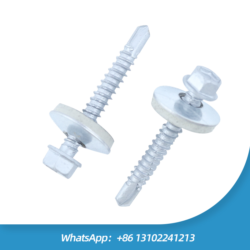 Dacromet Self Drilling Hex Head Screws With Bonded Washer