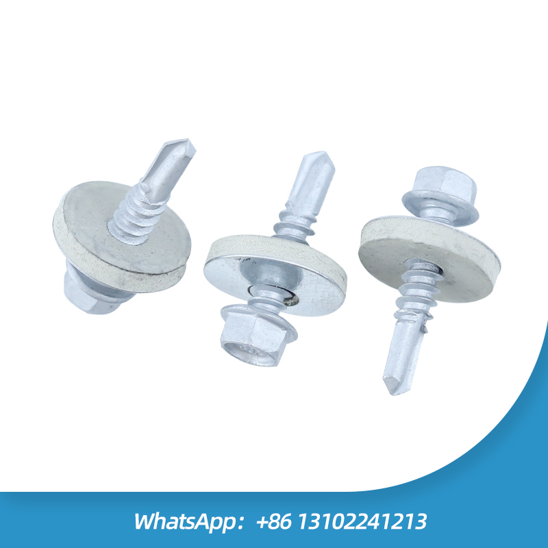 Dacromet Self Drilling Hex Head Screws With Bonded Washer