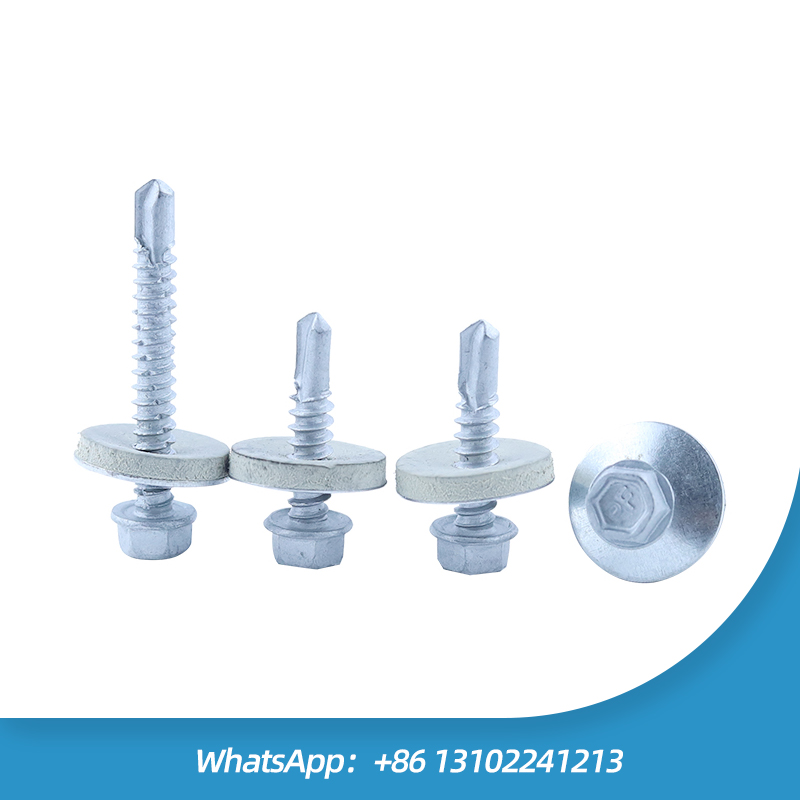 Dacromet Self Drilling Hex Head Screws With Bonded Washer